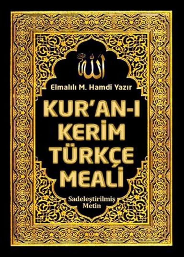 Elmalılı Hamdi Yazır «Kur'an-ı Kerim Türkçe Meali» - Pdf Kitap İndir | OKU